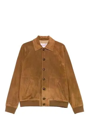 Valentino Garavani Suede Bomber Jacket - Brown