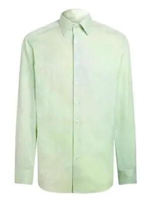 Etro Jacquard Cotton Shirt - Green