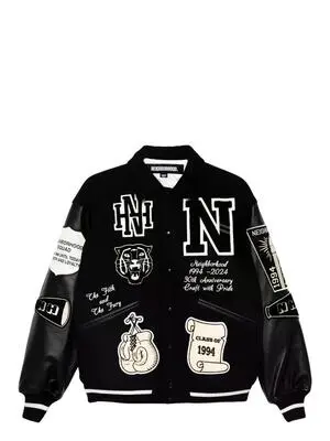 NEIGHBORHOOD Badge Bomber Jacket - Black