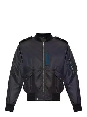 Givenchy Logo-embroidered Bomber Jacket - Blue