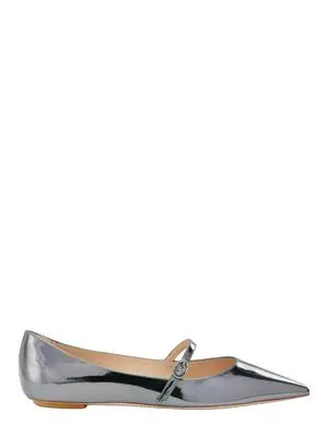 STUART WEITZMAN Emily Ballet Flats - Silver