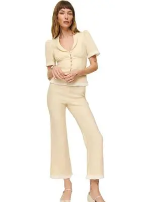 REFORMATION Lilibet Linen Two Piece - Ivory