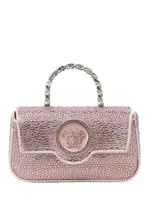Versace La Medusa Crystal Mini Bag - Pink