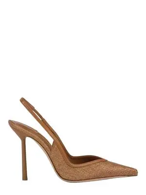 LE SILLA 100mm Vivienne Slingback Pumps - Brown