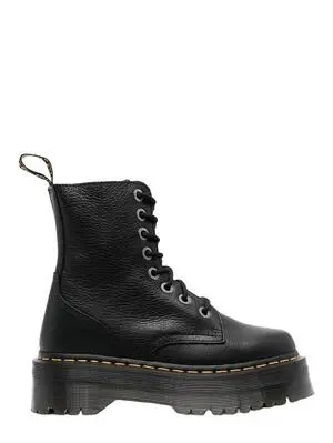 Dr. Martens Jadon 3 Pisa Leather Platform Boots - Black