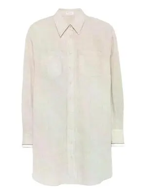 Brunello Cucinelli Linen Shirt - Neutrals