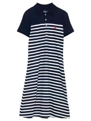 Polo Ralph Lauren Striped Mini Dress - Blue