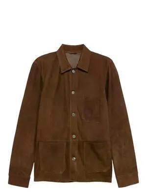 GIORGIO BRATO Suede Jacket - Brown