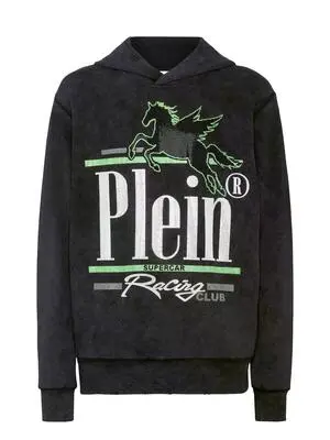 Philipp Plein Racing Club Hoodie - Black