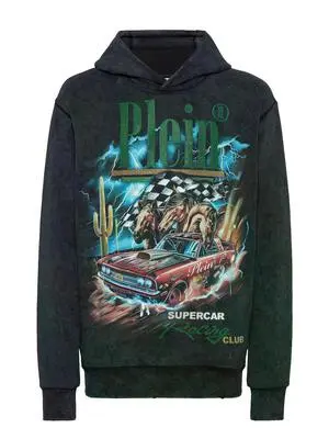 Philipp Plein Racing Club Hoodie - Black