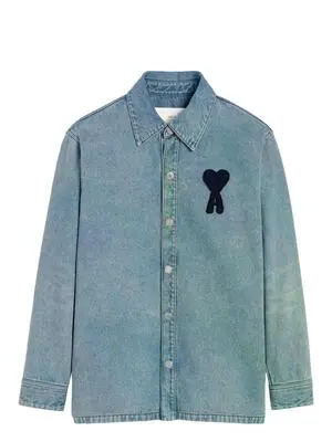 Ami De Coeur Cotton Overshirt - Blue