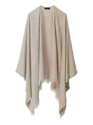 Fabiana Filippi Frayed-hem Cape - Neutrals