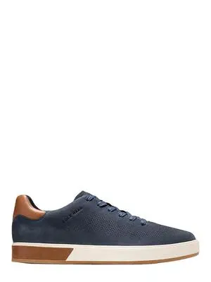 Cole Haan Grandpr Angleace Leather Sneaker - Navy