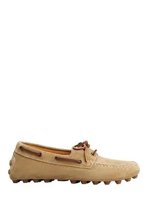 TOD'S Boat Gommino Bubble Loafers - Light Beige