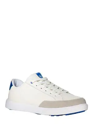 Peter Millar Drift Leather Hybrid Course Shoes - White/mako