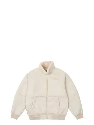 PALACE Faux Suede Funnel Jacket Soft White