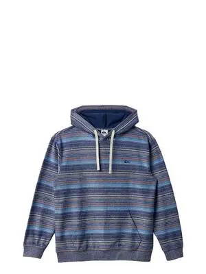 Quiksilver Great Otway Striped Hoodie - Navy