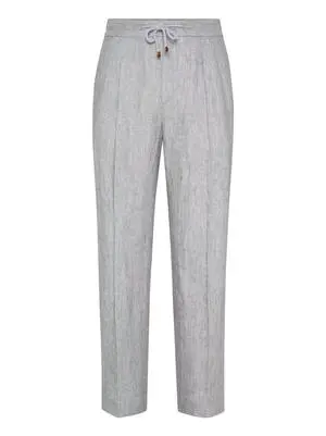 Brunello Cucinelli Brunello Cucinelli Drawstring Trousers Grey