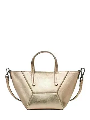 Brunello Cucinelli Mini Bc Duo Lamé Tote - Gold