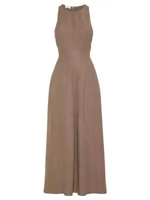 Brunello Cucinelli Flared Dress - Brown