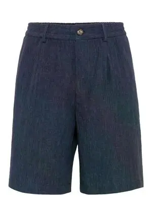 Brunello Cucinelli Délavé Bermuda Shorts - Blue