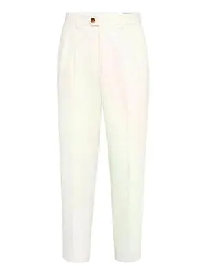 Brunello Cucinelli Pleated Trousers - White