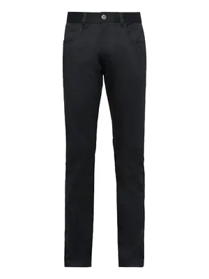Prada Prada Stretch-Drill Tapered Jeans Black