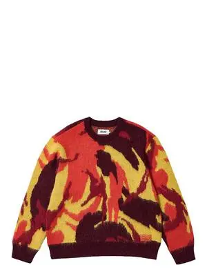 PALACE Hairy Camo Knit - Fire
