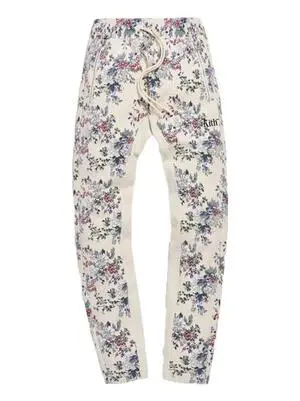 Kith Floral Bleecker Sweatpantsin Ivory/multi