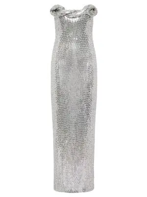 Rachel Gilbert Rosalie Gown Silver