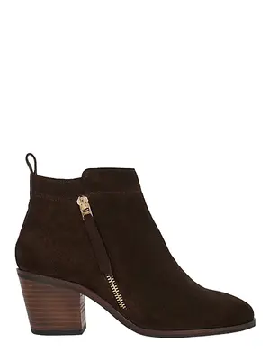 DUNE Paicing Pointed-toe Suede Heeled Ankle Boots - Brown Suede