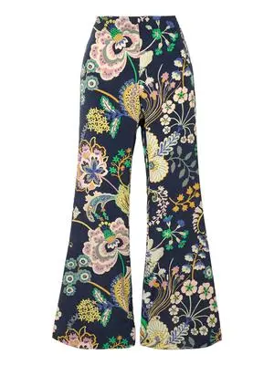 Alix Of Bohemia Farah Printed Flared Pants - Blue