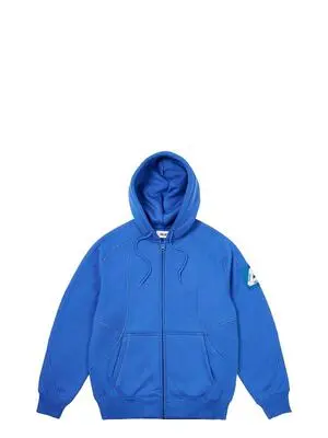 PALACE Bonded Sherpa Zip Hood - Palatial Blue