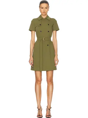 Burberry Mini Trench Dress - Kelp