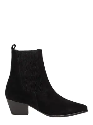 Sandro Sandro Suede Ankle Boots Black