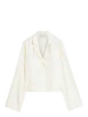 Loulou De Saison Loulou Studio Aloma Silk-twill Shirt - Ivory