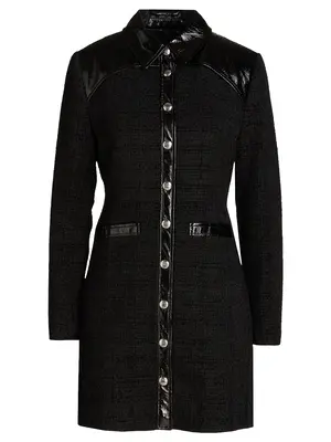 MAJE Tweed Shirt Mini Dress