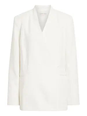 Loulou De Saison Loulou Studio Lahari Twill Blazer - Ivory