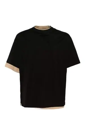 CROQUIS Colour-block T-shirt - Black