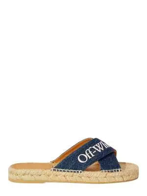 Off-White Criss Cross Espadrilles - Blue