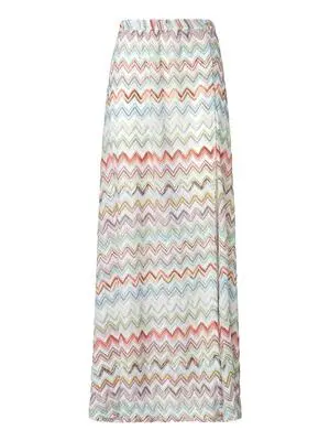 Missoni Zigzag-woven Maxi Skirt - White