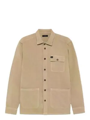 FAY Button-up Overshirt Neutrals