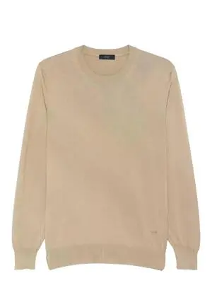 FAY Cotton Sweater - Neutrals