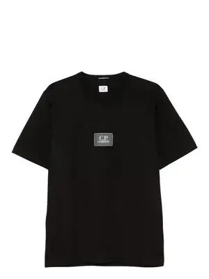 C.P. COMPANY Mercerised-cotton T-shirt - Black