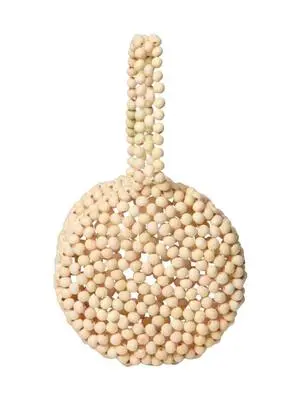 0711 TBILISI Lilou Mini Beaded Bag - Neutrals