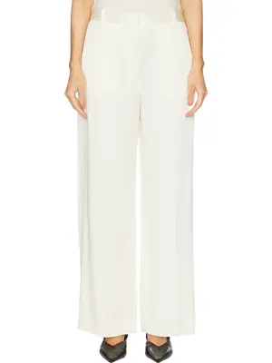 TOTEME Cuff Slit Trouser - Macadamia