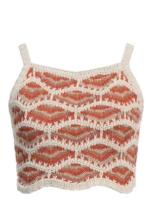 Alanui Crochet-knit Crop Top - Brown