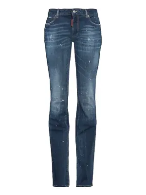 Dsquared2 Boot-cut Jeans With Faded And Tie-dyed Detail - Blue