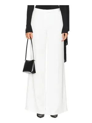 CEREN OCAK Wide Leg Pant - White