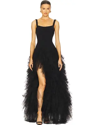 LOVERS AND FRIENDS Bowie Gown - Black